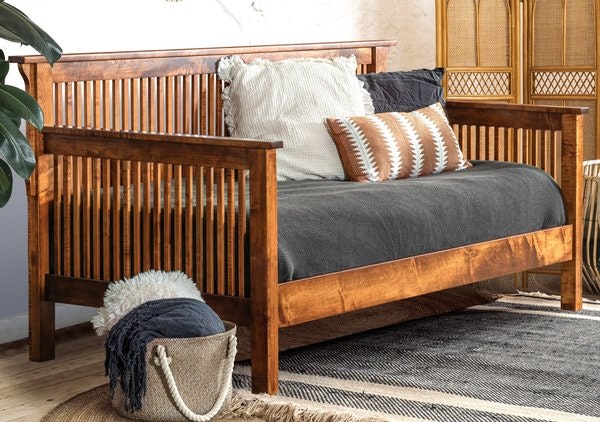 Amish-Made Twin Mission Day Bed with Optional Trundle | DutchCrafters