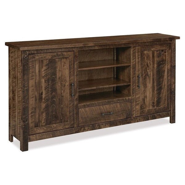 Dutton 2-Door, 1-Drawer Media Stand from DutchCrafters Amish Furniture
