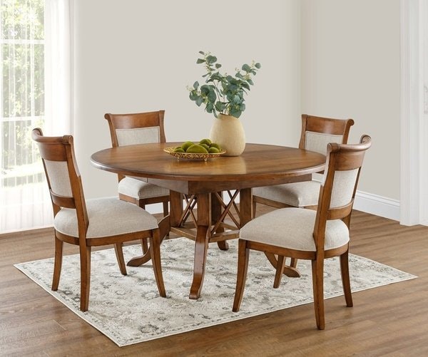 5-Piece Canton Open Pedestal Dining Set from DutchCrafters Amish