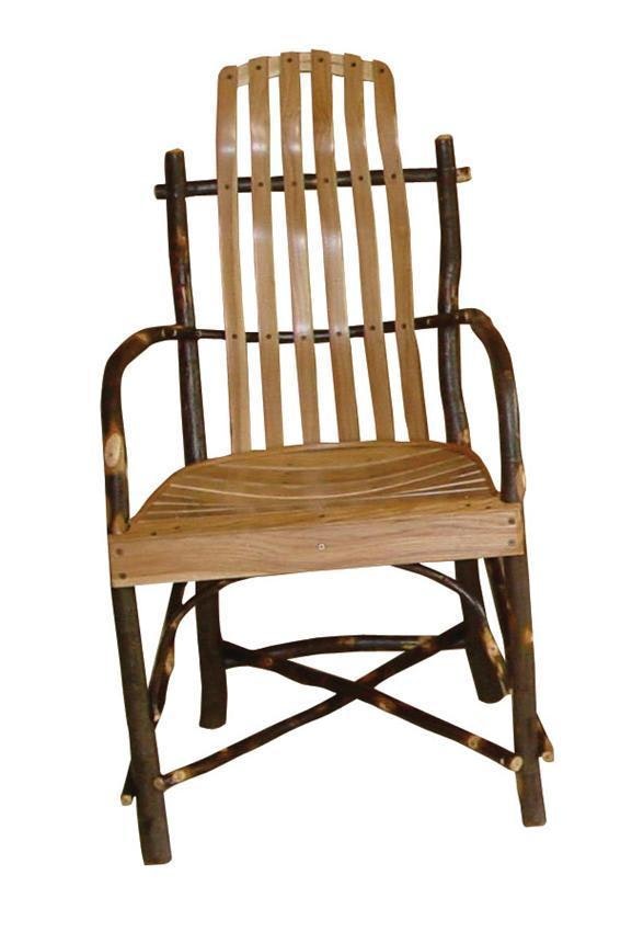 Rustic Indoor/Outdoor Hickory Dining Chair | DutchCrafters