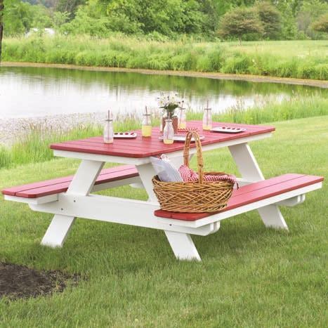 Berlin Gardens Classic Poly Picnic Table from DutchCrafters Amish