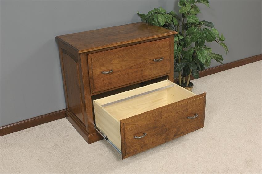 Solid Wood Lateral Filing Cabinet from DutchCrafters Amish Furniture