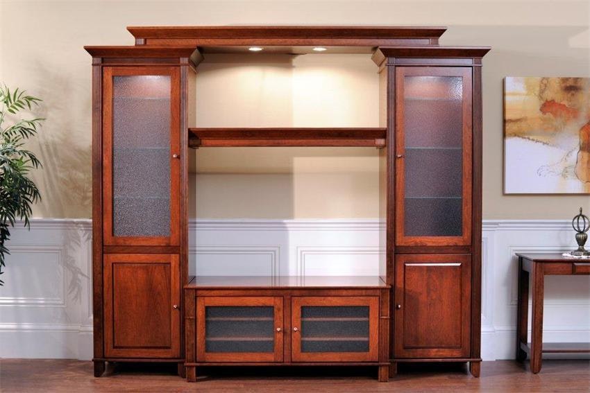 Modular Entertainment Center Wall Unit from DutchCrafters Amish