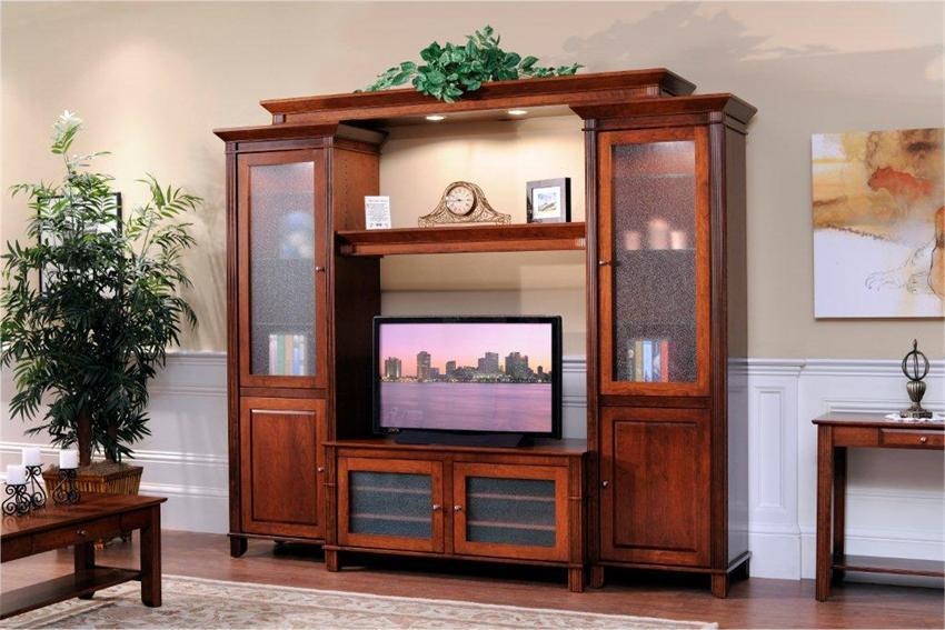 Modular Entertainment Center Wall Unit from DutchCrafters Amish