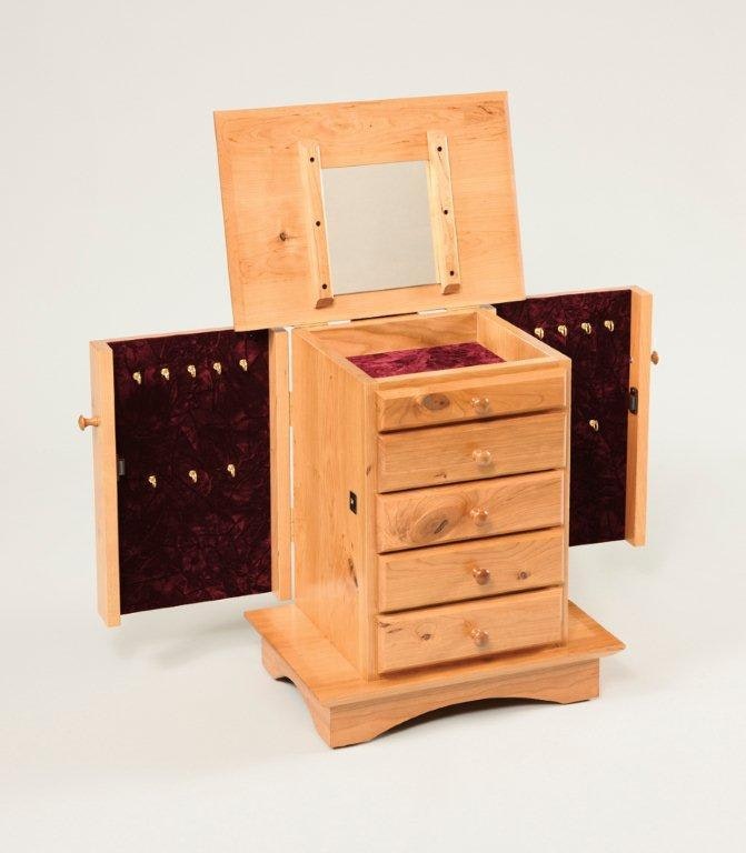 Hardwood Shaker Dresser Top Jewelry Box from DutchCrafters Amish