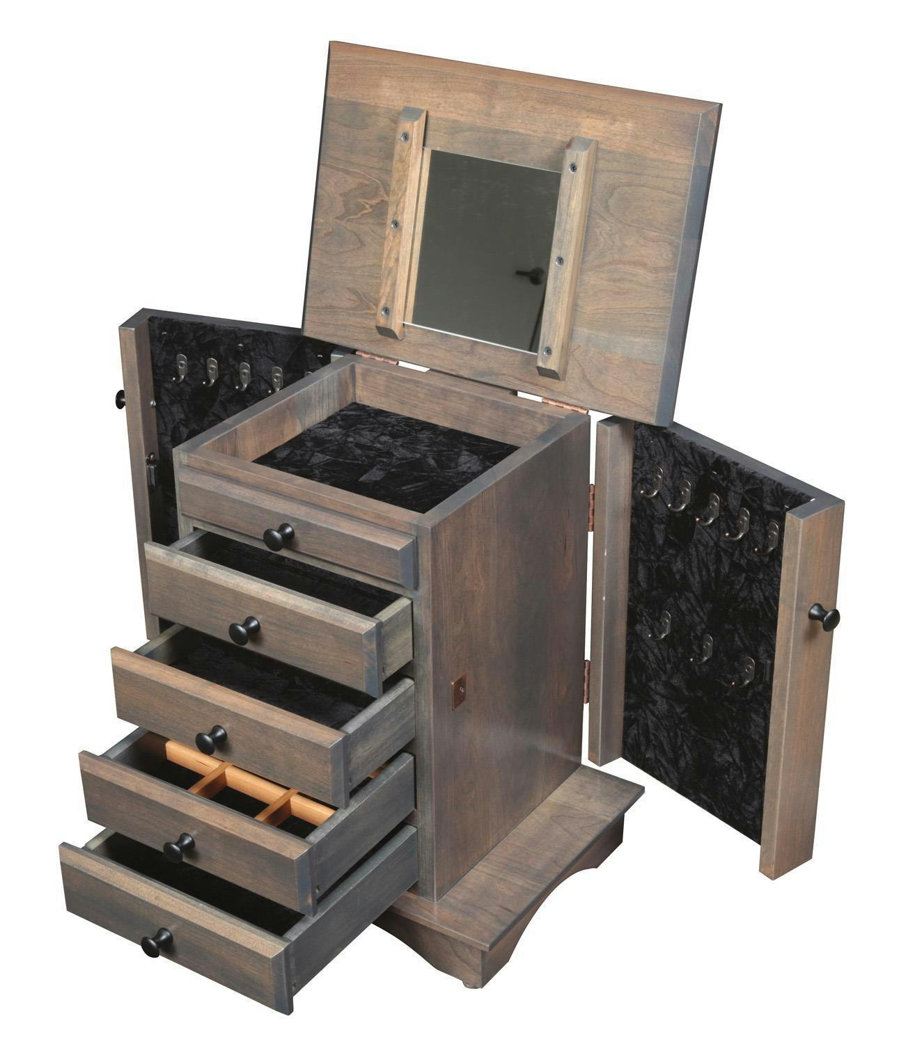 Hardwood Shaker Dresser Top Jewelry Box from DutchCrafters Amish