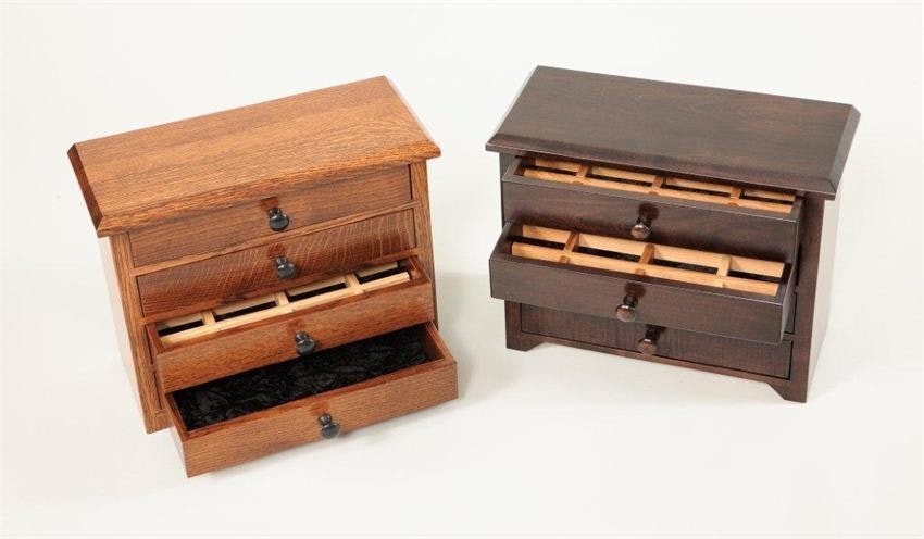 Four Drawer Shaker Jewelry Box from DutchCrafters Amish Furniture