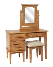 Amish Bedroom Vanities and Dressing Tables from DutchCrafters Amish