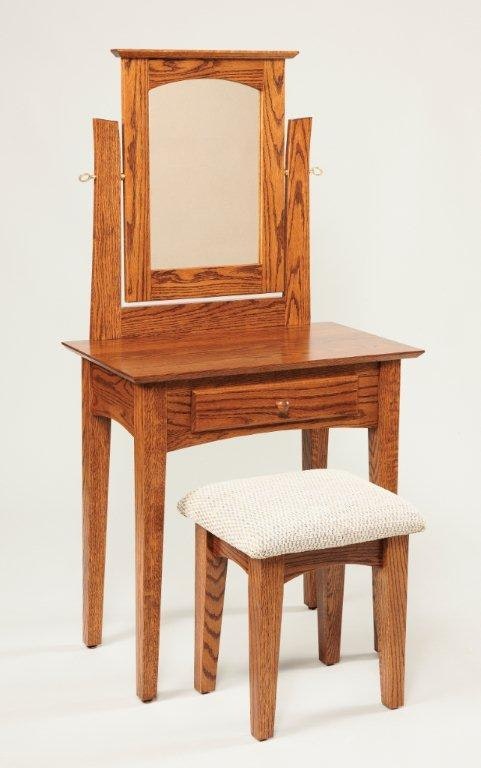 Ostego Shaker Style Vanity Dressing Table with Mirror from