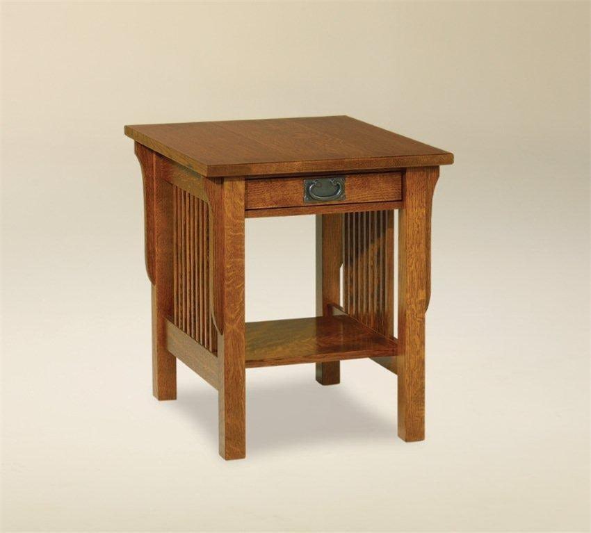 Lancaster Mission End Table with Drawer from DutchCrafters Amish