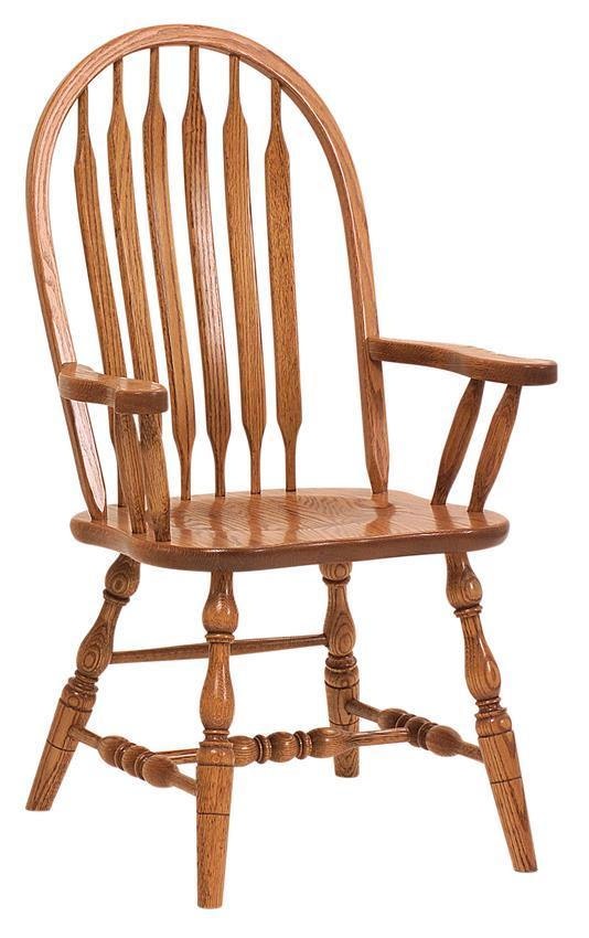 Amish Handcrafted Timeless Windsor Dining Chair | Solid Wood