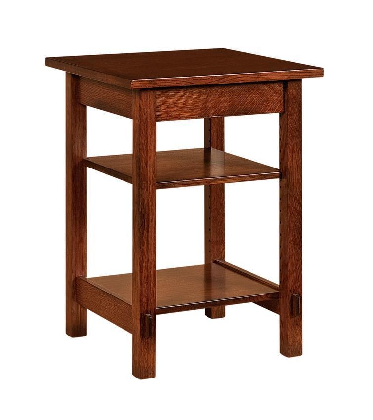 Lucern Mission Style Printer Stand from DutchCrafters Amish Furniture