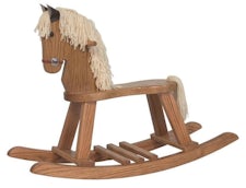 Amish-Made Wooden Rocking Horse
