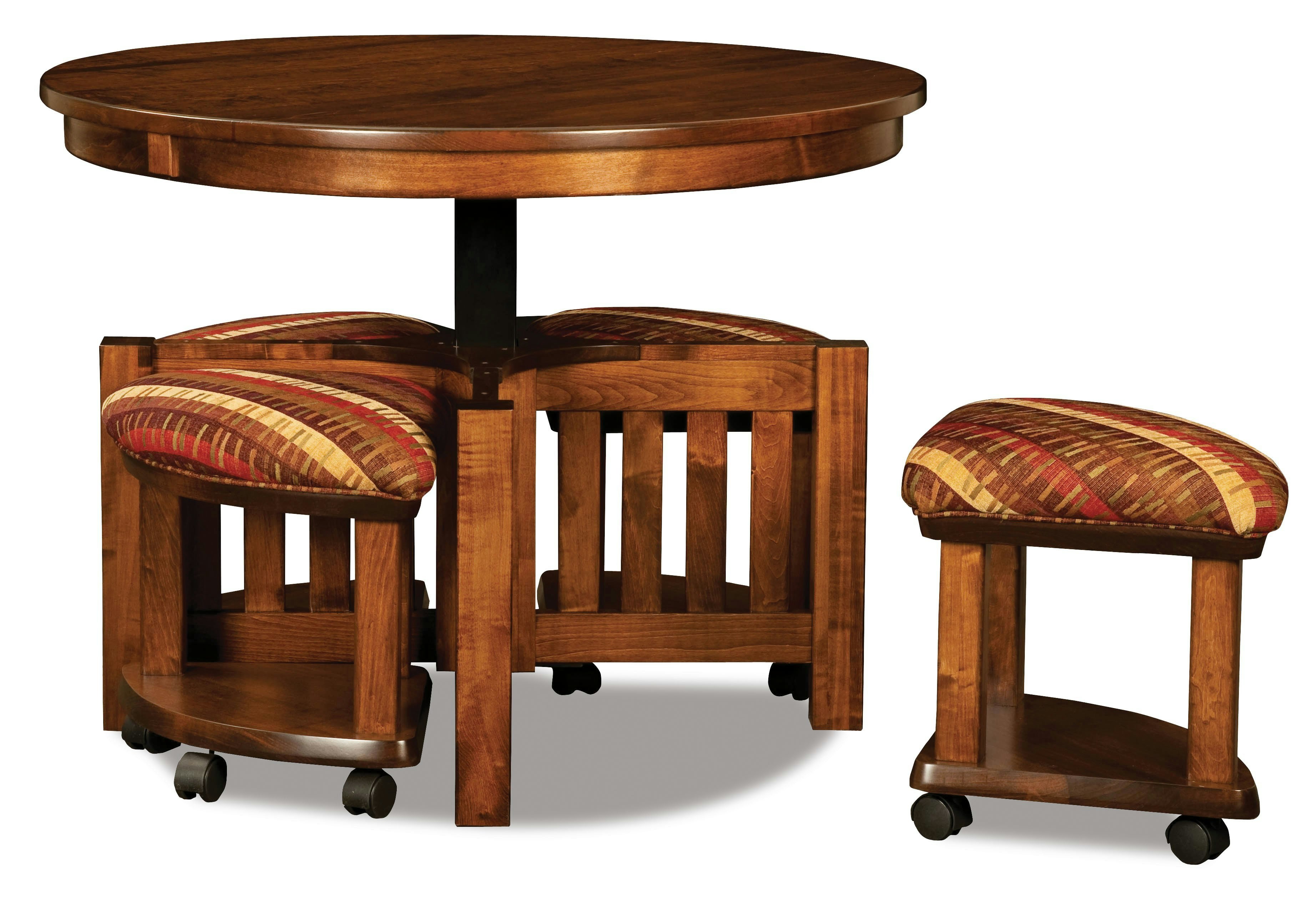 Lift Top Nesting Table and Ottoman Set from DutchCrafters Amish