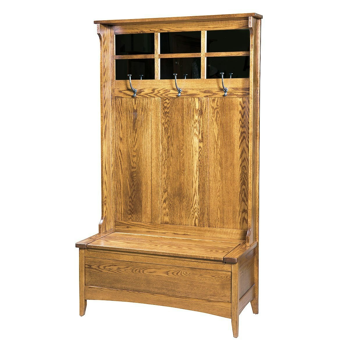 Amish Entryway Hall Tree Bench with Cubby| DutchCrafters