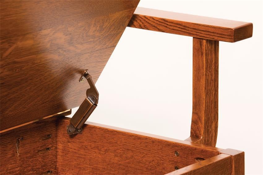 High Back Mission Entryway Bench from DutchCrafters Amish Furniture