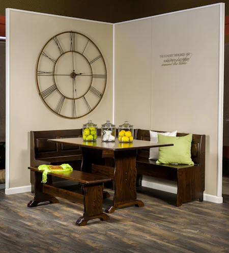 Amish Breakfast Nook Sets | Built-In Style Kitchen Seating