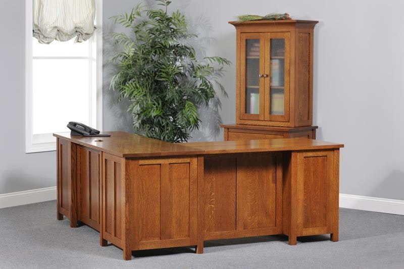 Coventry Mission Corner Desk from DutchCrafters Amish Furniture