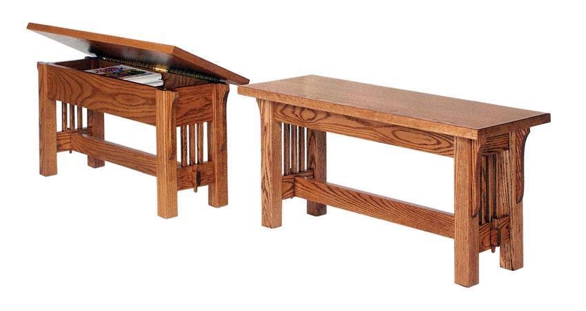 Hohokam Mission Bench from DutchCrafters Amish Furniture