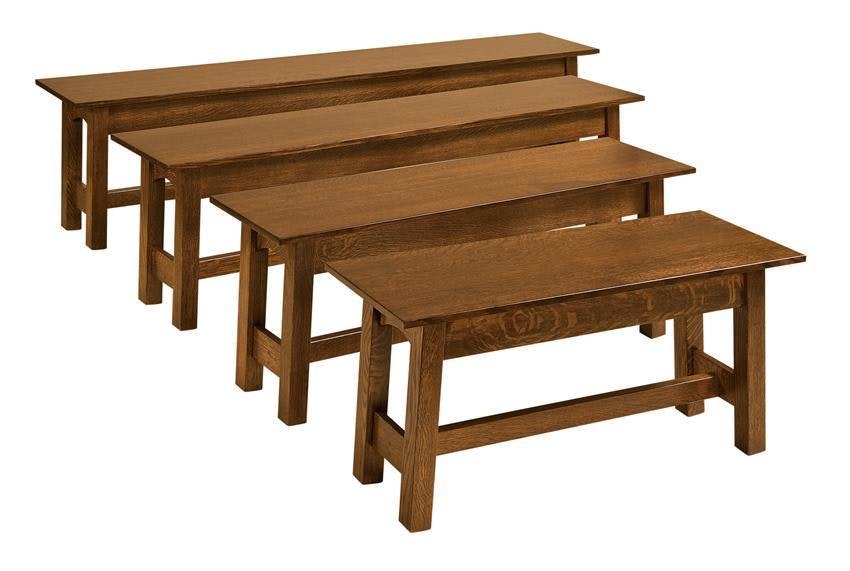 Seboyeta Mission Bench from DutchCrafters Amish Furniture