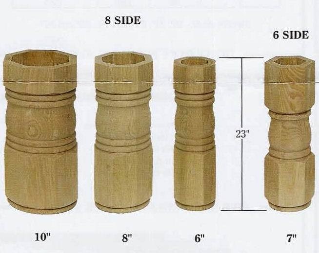 23" Pedestal Table Column from DutchCrafters Amish Furniture