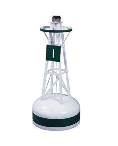 Amish Made Ornamental Nautical Decor Small Solar Buoy - 28"