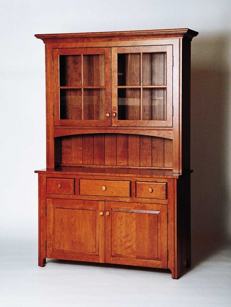 52" Galloway Shaker Hutch from DutchCrafters Amish Furniture
