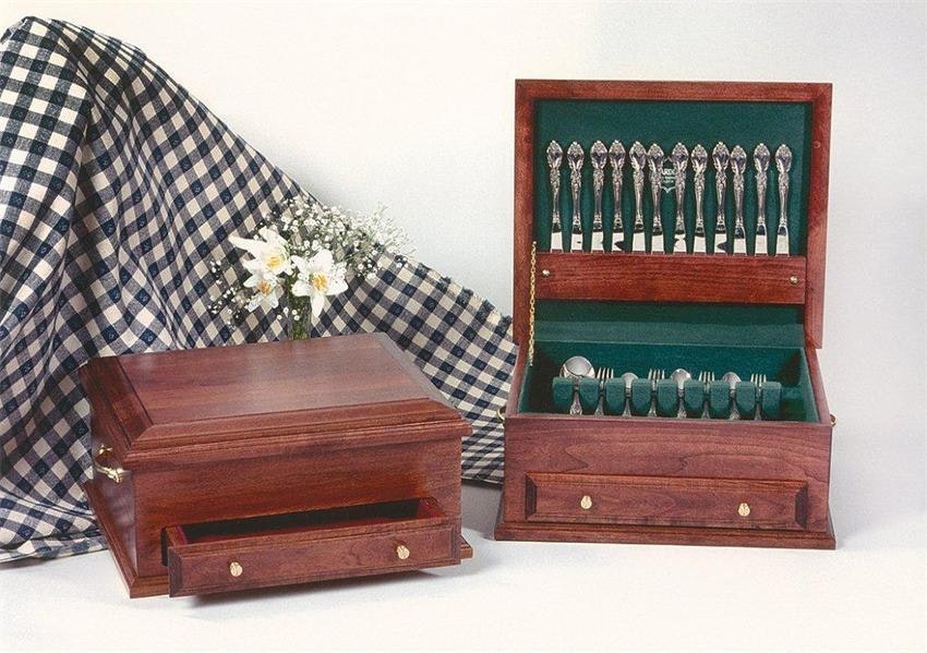 Solid Wood Amish Flatware Chest – Wedding, Anniversary & Heirloom