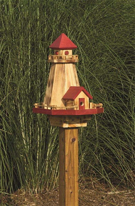 Lighthouse Bird Feeder and House - Amish Handcrafted in the USA
