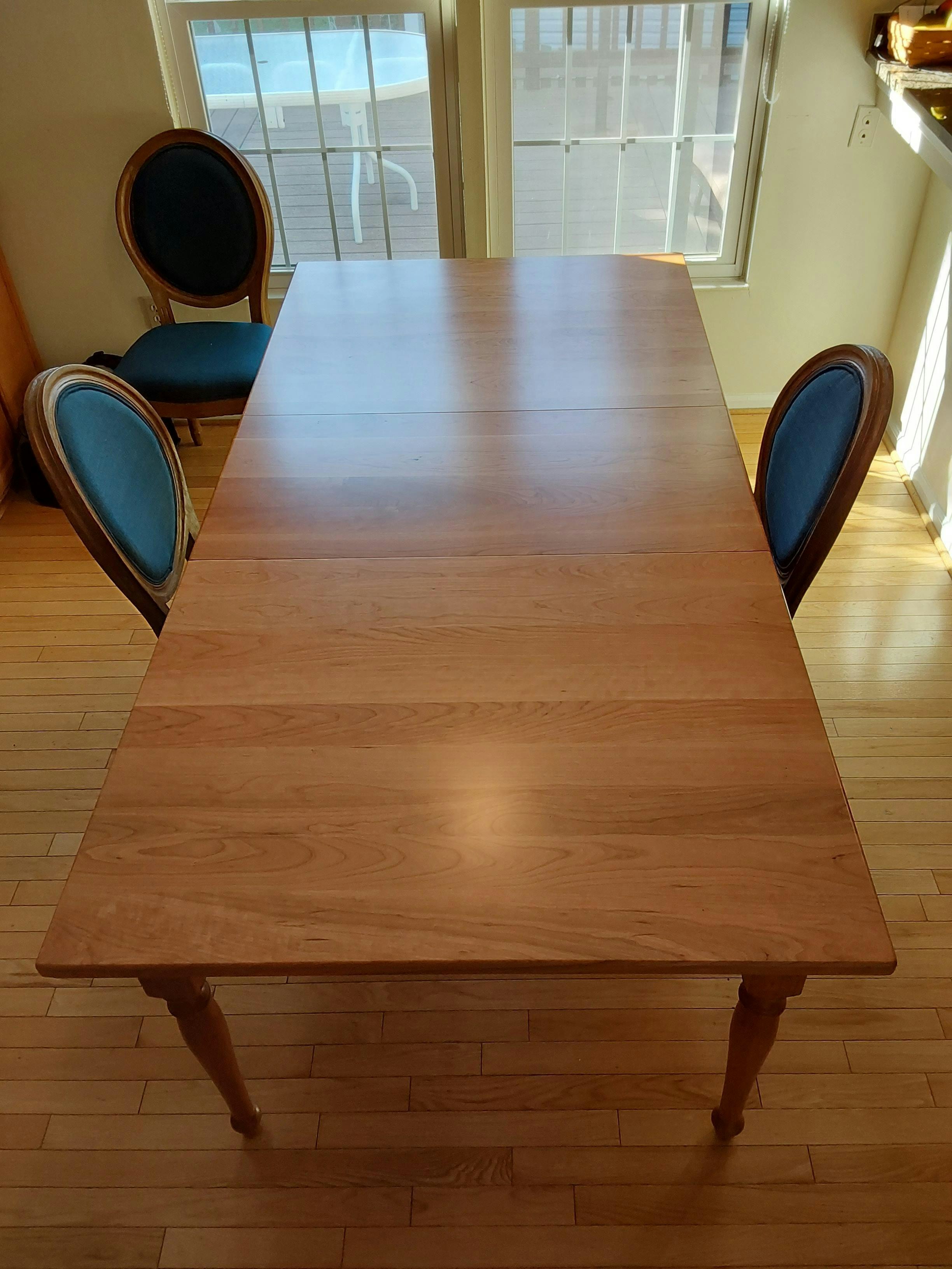 Meredith Custom Leg Dining Table from DutchCrafters Amish Furniture