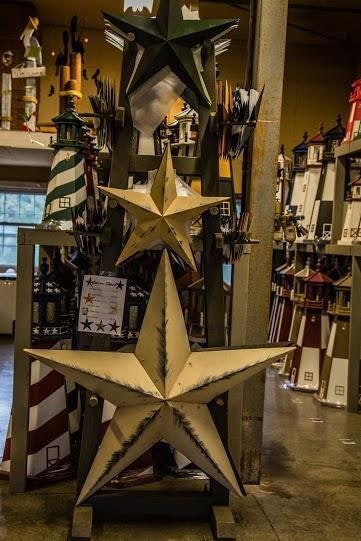 Large Painted Metal Barn Star from DutchCrafters Amish Furniture