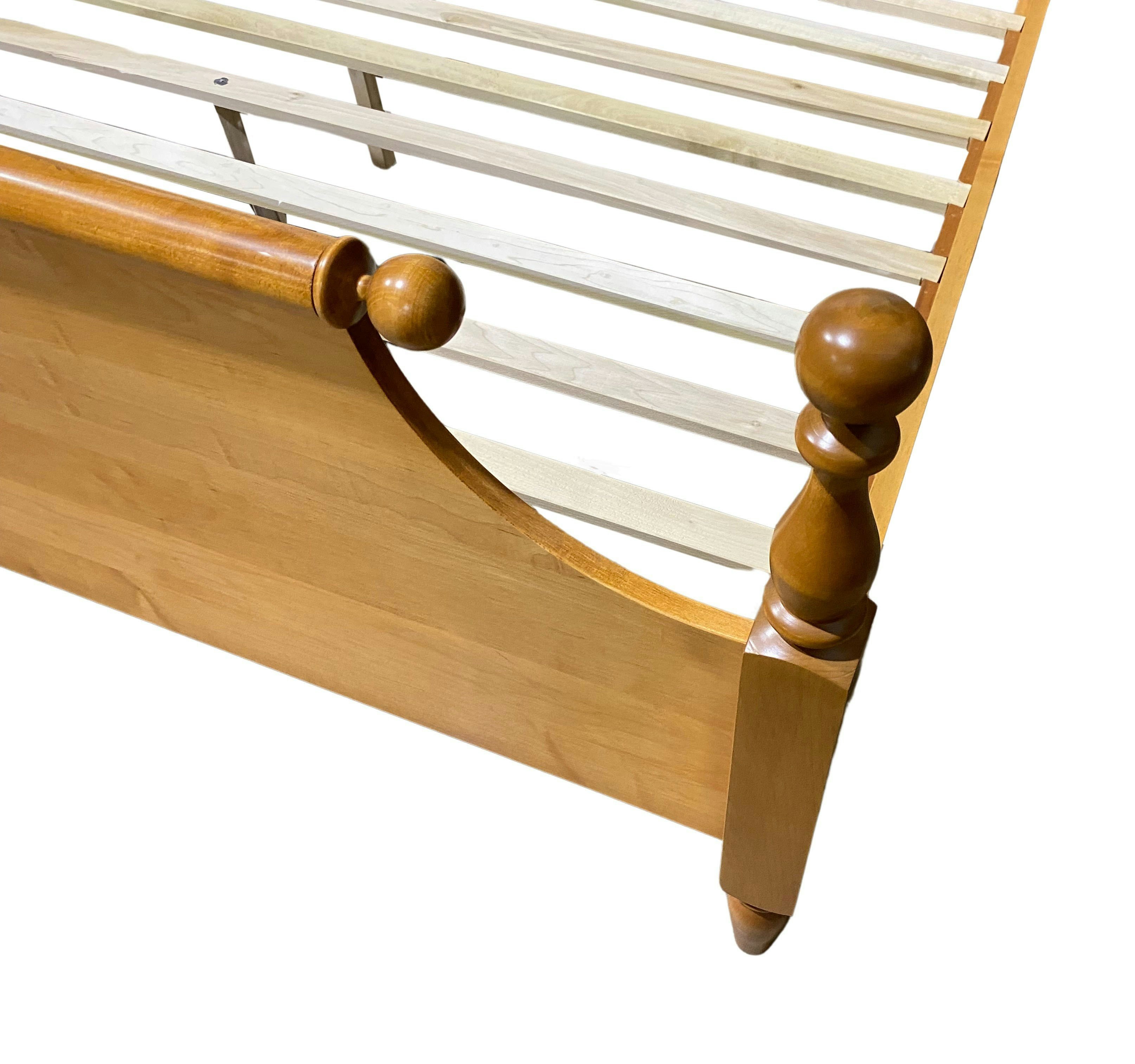 Solid Wood Low Profile Four Poster Bed from DutchCrafters Amish