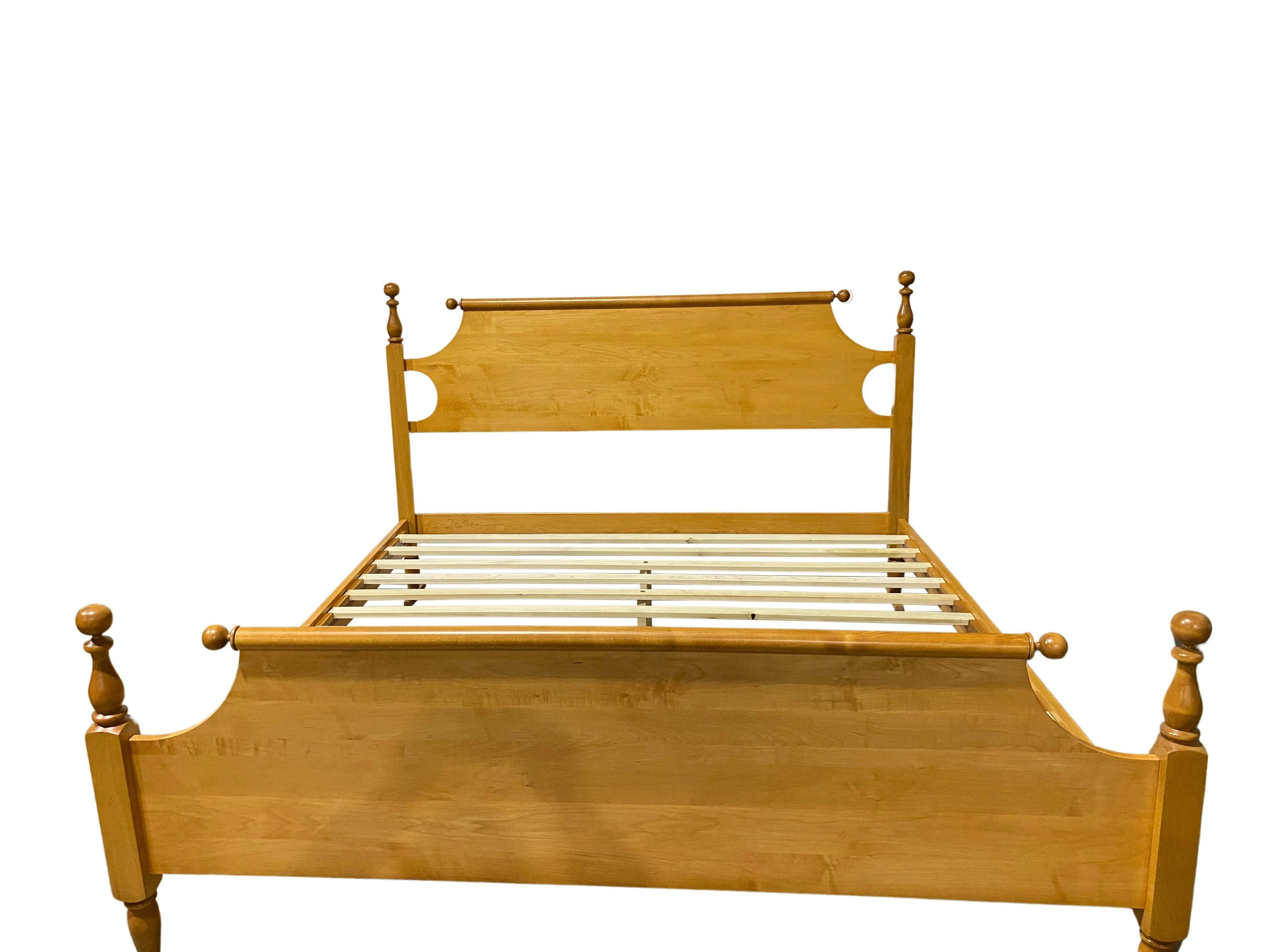 Solid Wood Low Profile Four Poster Bed from DutchCrafters Amish
