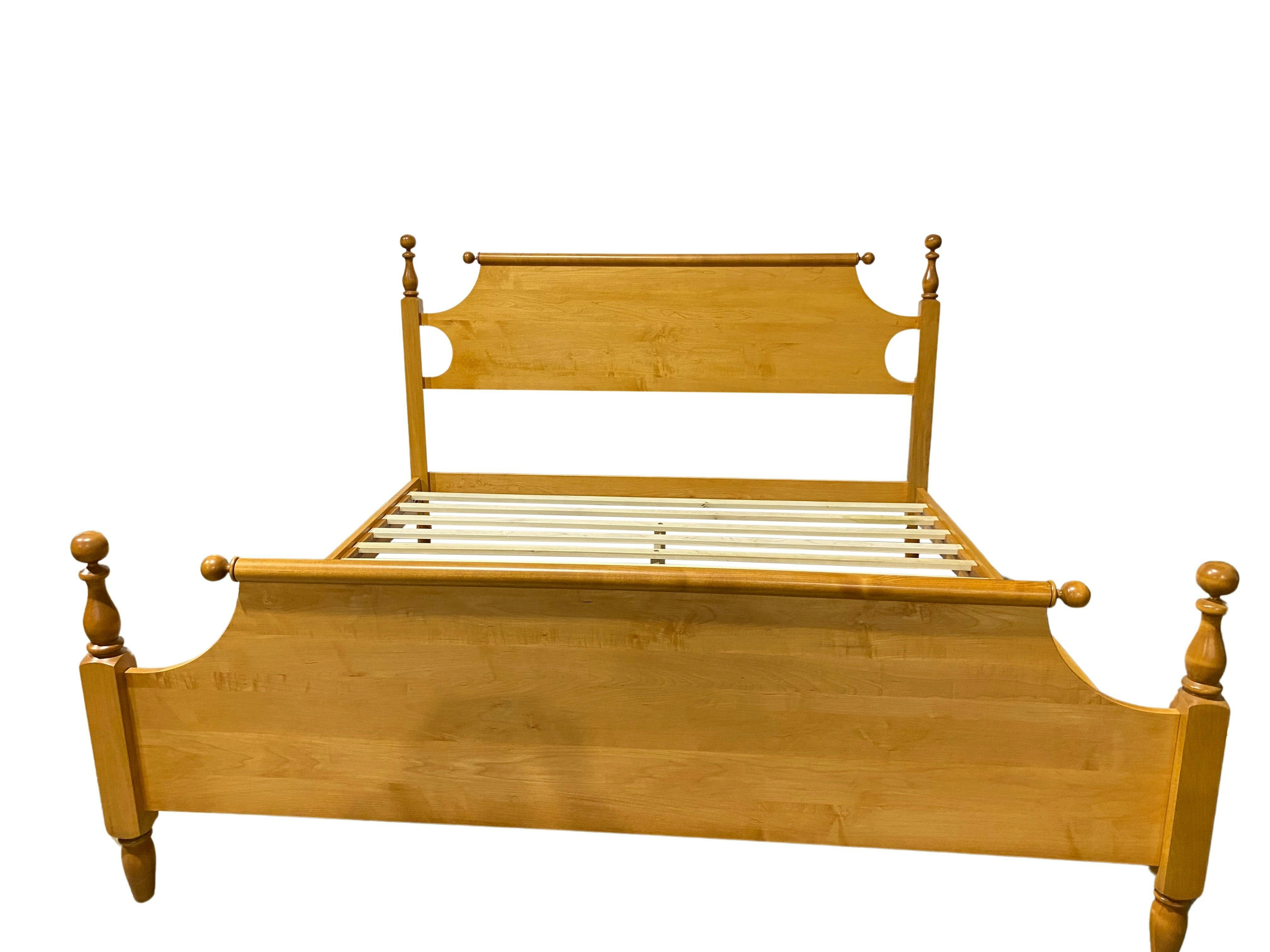 Solid Wood Low Profile Four Poster Bed from DutchCrafters Amish