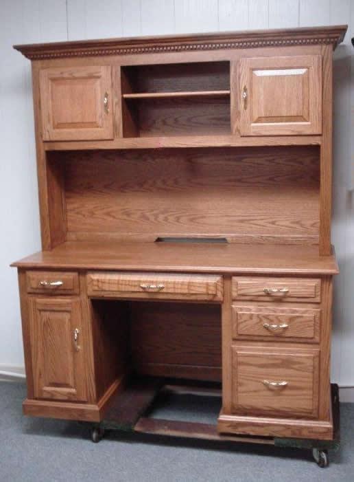 Solid Wood Traditional Computer Desk from DutchCrafters Amish