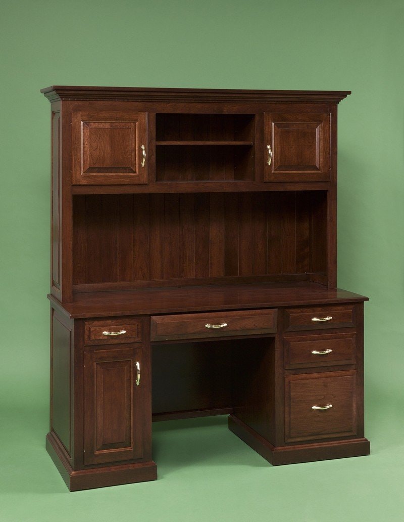 Solid Wood Traditional Computer Desk from DutchCrafters Amish