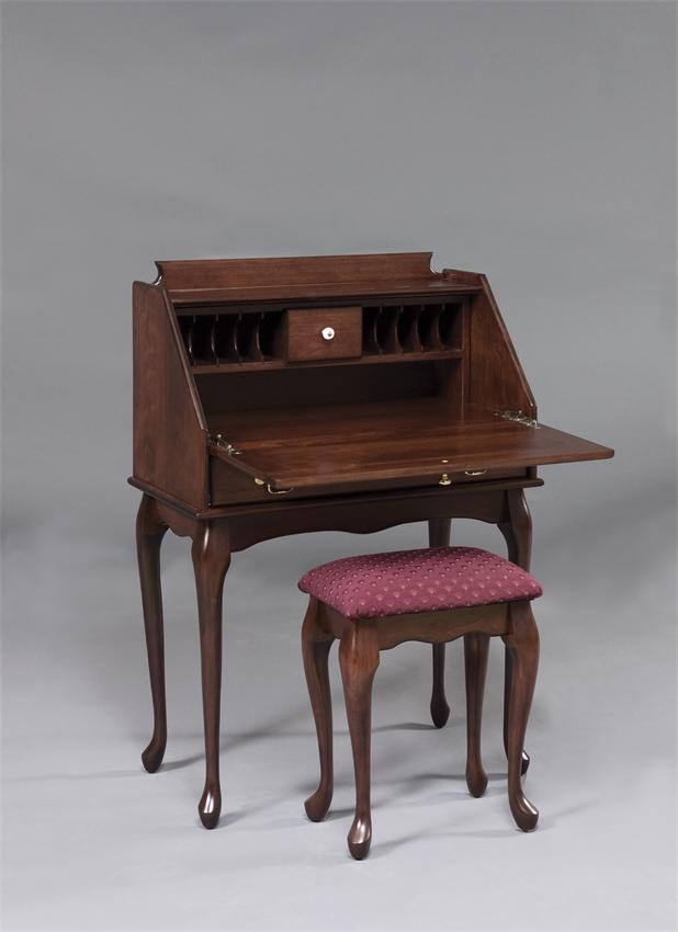 Queen Anne Style Secretary Desk from DutchCrafters Amish Furniture