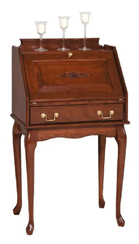 Amish Secretary Desks | Solid Wood Space-Saving Drop-Front Desks