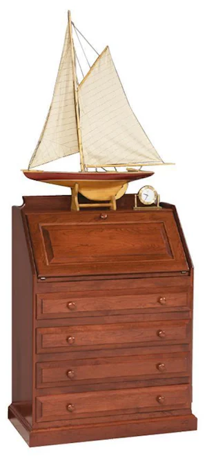 Amish Secretary Desks | Solid Wood Space-Saving Drop-Front Desks