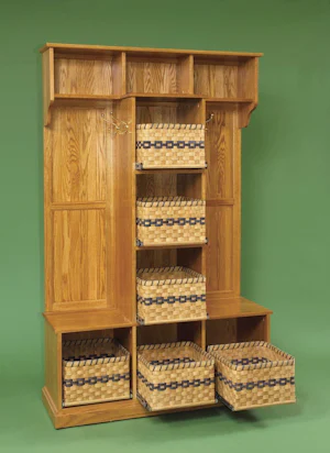 Amish Hall Trees | Solid Wood Entryway Storage