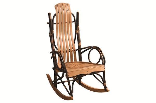 Rustic Hickory Rocker from DutchCrafters Amish Furniture