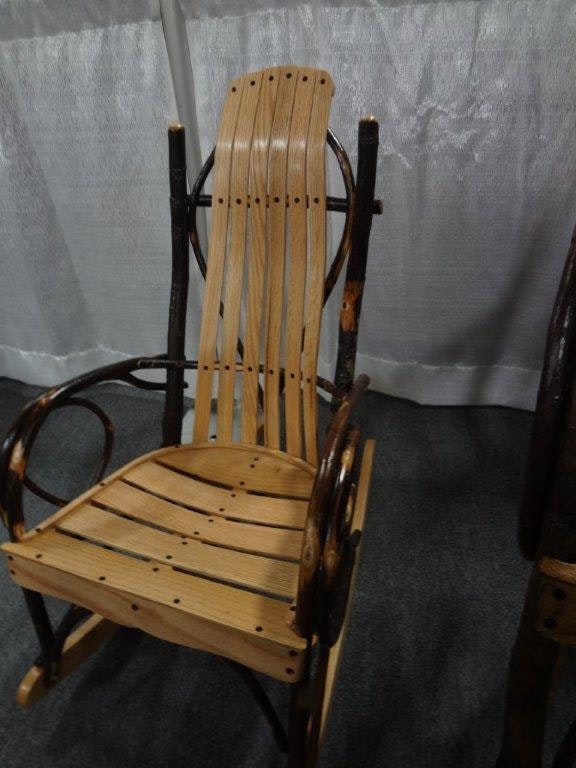 Rustic Hickory Child's Rocker - Amish Handcrafted Rocking Chairs