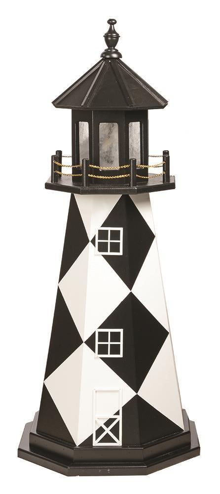 Cape Lookout NC Wooden Garden Lighthouse by Dutchcrafters Amish