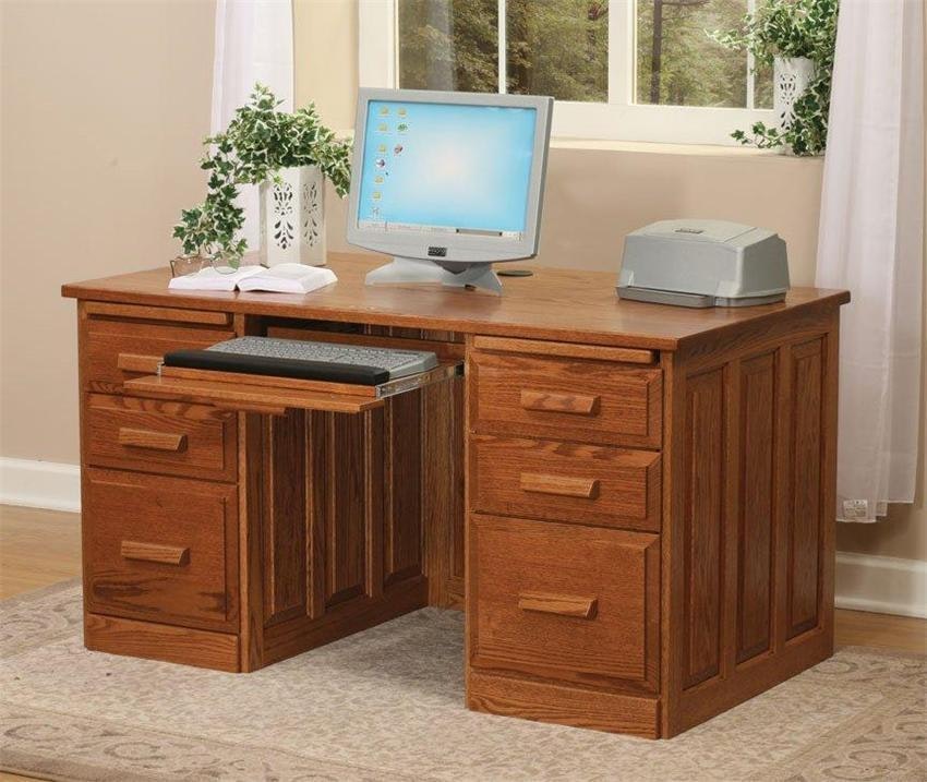 Flat Top Home Office Desk from DutchCrafters Amish Furniture