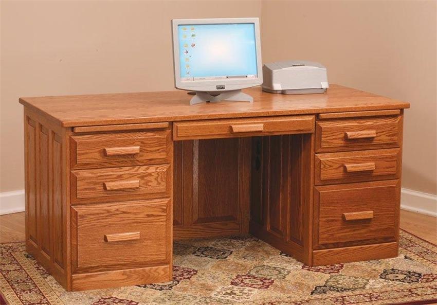 Flat Top Home Office Desk from DutchCrafters Amish Furniture