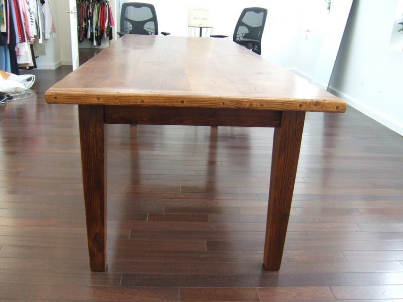 Plank Farm Table Breadboard Ends | DutchCrafters Dining Tables