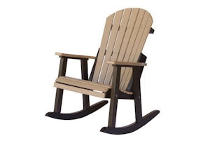 Amish Porch Rockers | Poly or Wood | Outdoor Relaxation