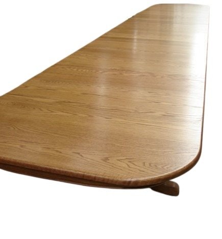 Max Solid Wood Triple Pedestal Dining Table from DutchCrafters Amish