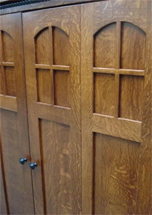Solid Wood Computer Armoire | Amish Made Office Furniture