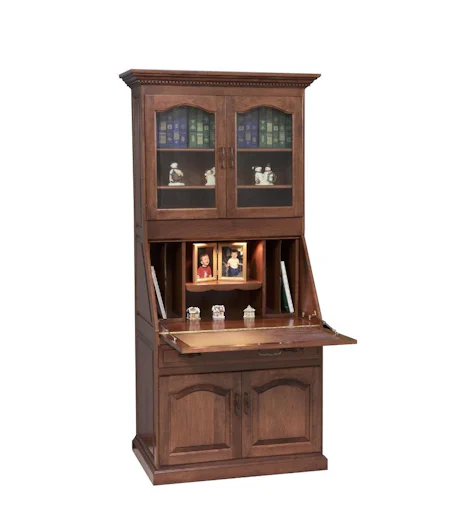 Amish Secretary Desks | Solid Wood Space-Saving Drop-Front Desks